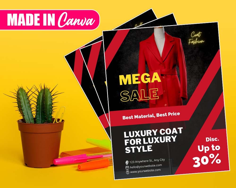 Suit up Flyer, DIY Canva Suit up Flyer Template, Editable Canva US ...