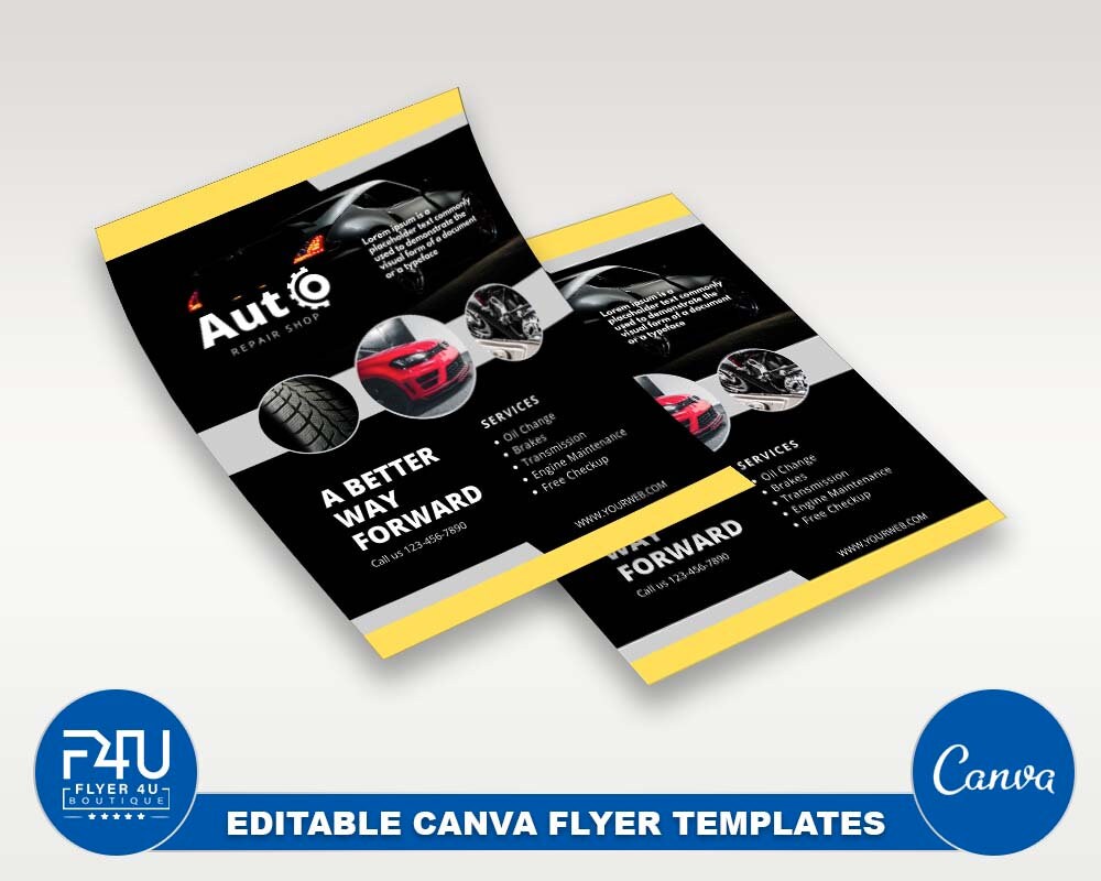 Mobile Car Inspection Flyer DIY Canva Mobile Car Inspection - Etsy