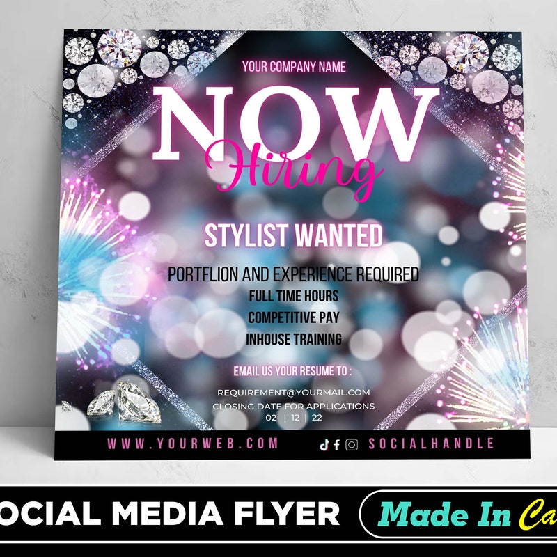 Salon Hiring Flyer - Etsy