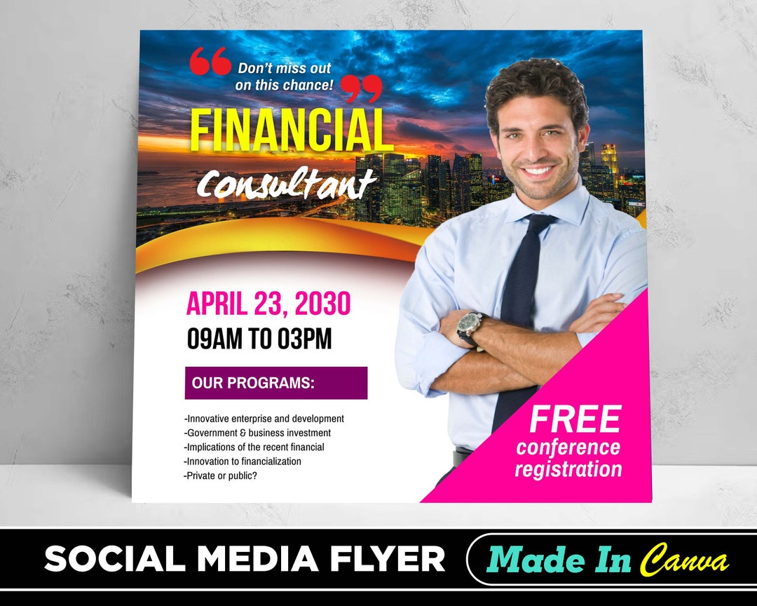 Financial Aid Consultant Flyer , DIY Canva Financial Aid Consultant ...