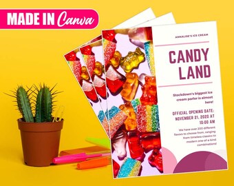 Candy Land Flyer - Etsy