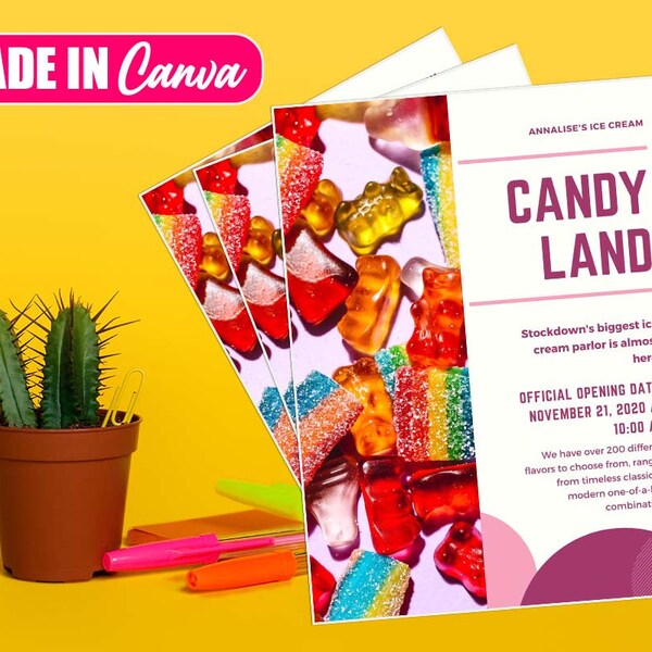 Land Flyer Template - Etsy
