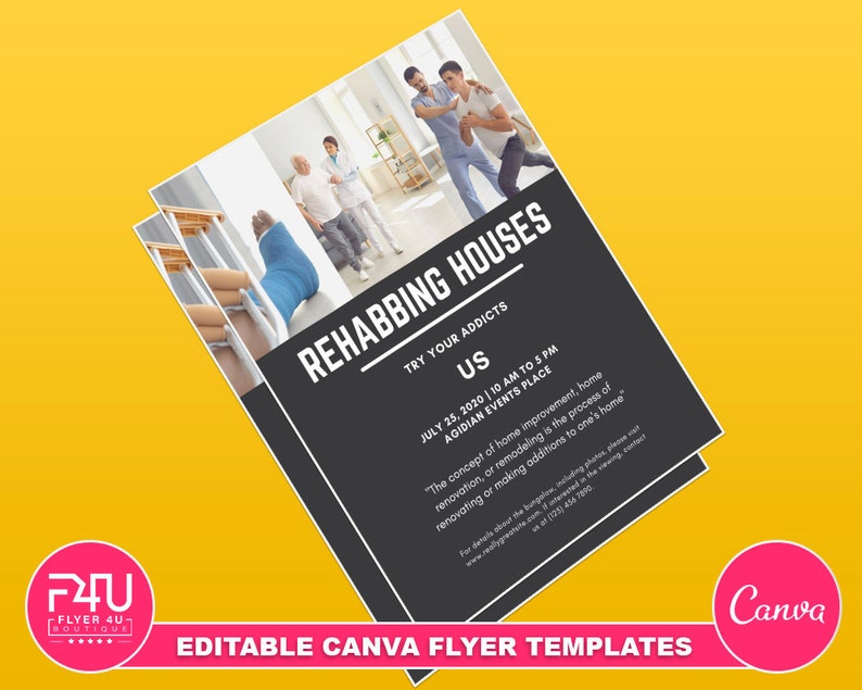 Rehabbing Houses Flyer, DIY Canva Rehabbing Houses Flyer Template 2022 ...