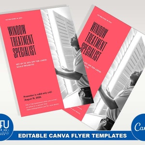 Window Treatment Specialist Flyer DIY Canva Window Treatment - Etsy
