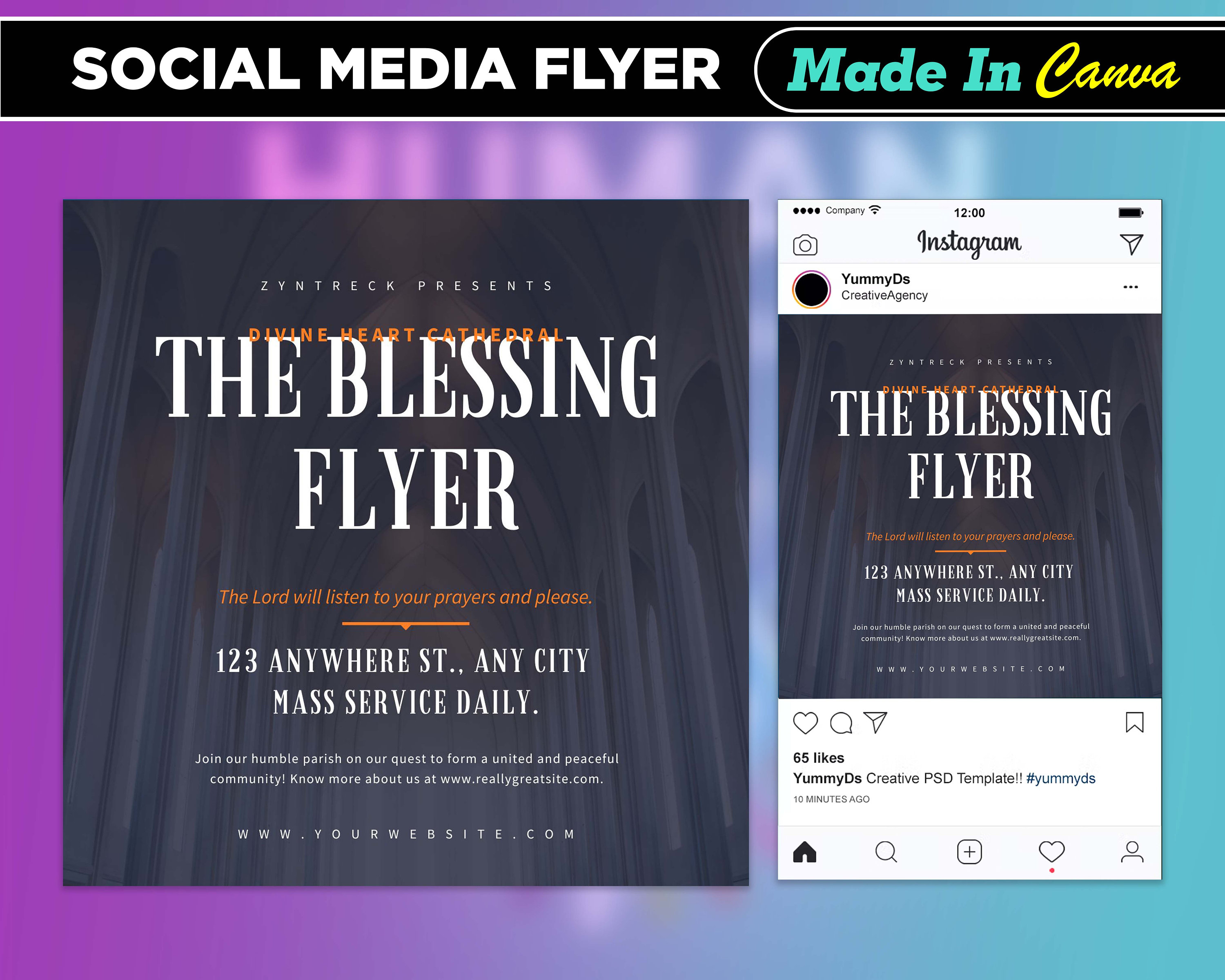 The Blessing Flyer, DIY Canva the Blessing Flyer Template 2022 ...