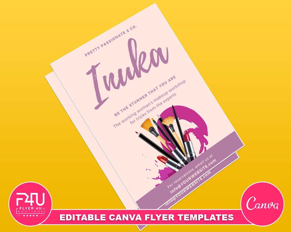 Inuka Flyer, DIY Canva Inuka Templates, Editable Canva US Letter Size ...