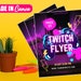 Twitch Flyer, DIY Canva Twitch Flyer Template 2022, Editable Canva US ...