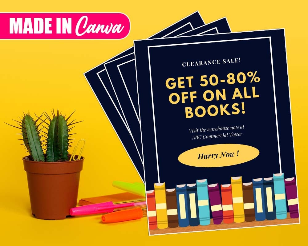 Book Promotion Flyer DIY Canva Book Promotion Flyer Template - Etsy