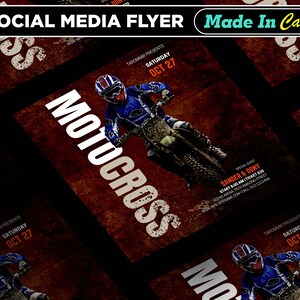 Moto Rally Flyer, DIY Canva Moto Rally Flyer Template, Editable Canva ...