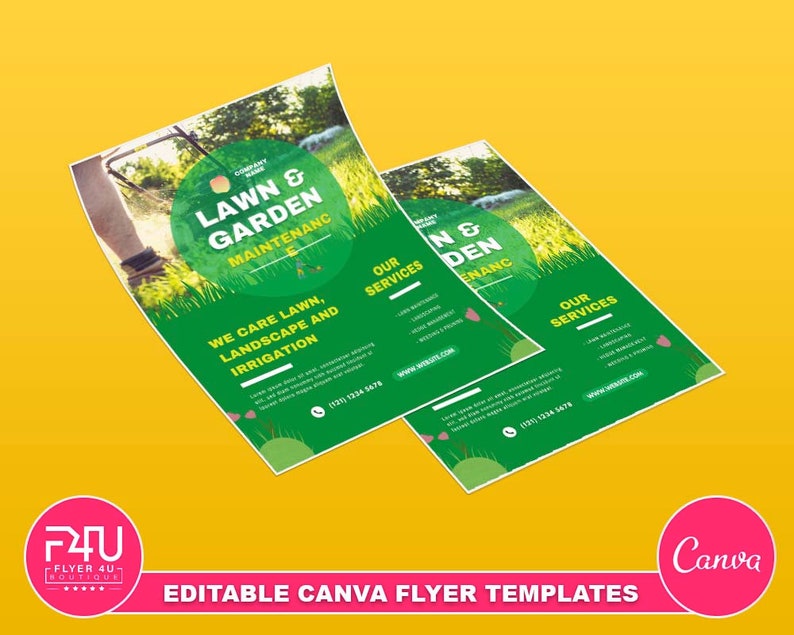 Irrigation Services Flyer, DIY Canva Irrigation Servicesflyer Template ...