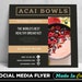 Acai Bowls Flyer, DIY Canva Acai Bowls Flyer Template 2022, Editable ...