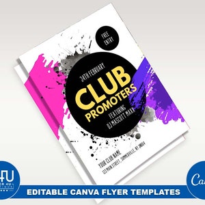 Club Promoters Flyer DIY Canva Club Promoters Flyer Template - Etsy