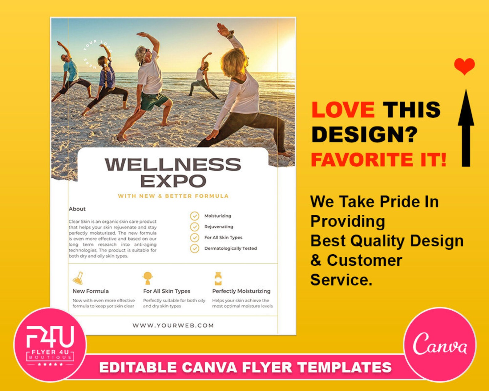 Wellness Expo Flyer DIY Canva Wellness Expo Flyer Template - Etsy