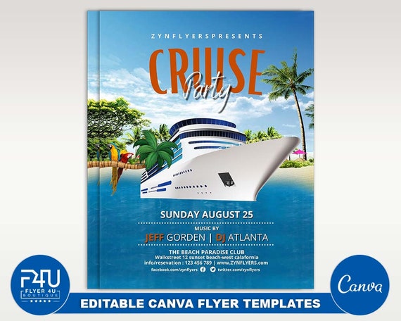 Boat Tour Flyer DIY Canva Boat Tour Flyer Template 2022 - Etsy
