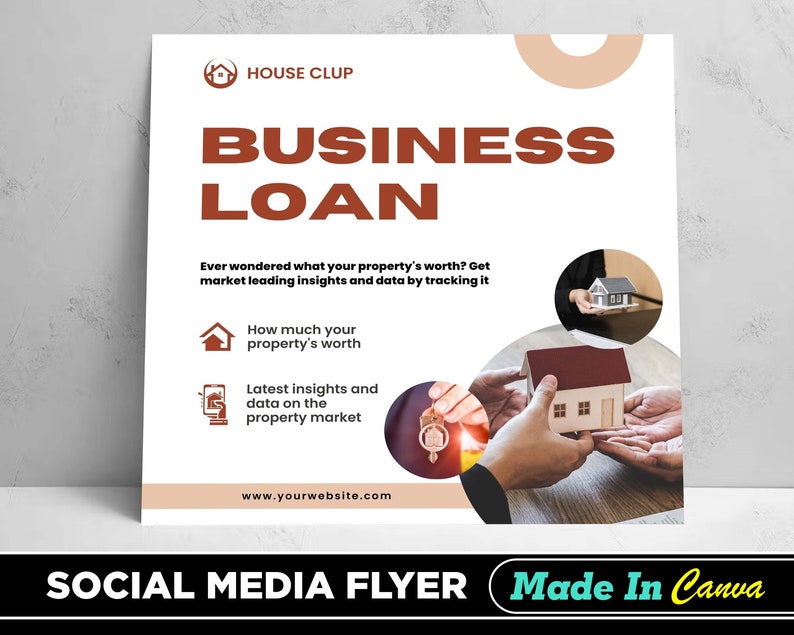 Business Loan Flyer, DIY Canva Business Loan Flyer Template 2022 ...