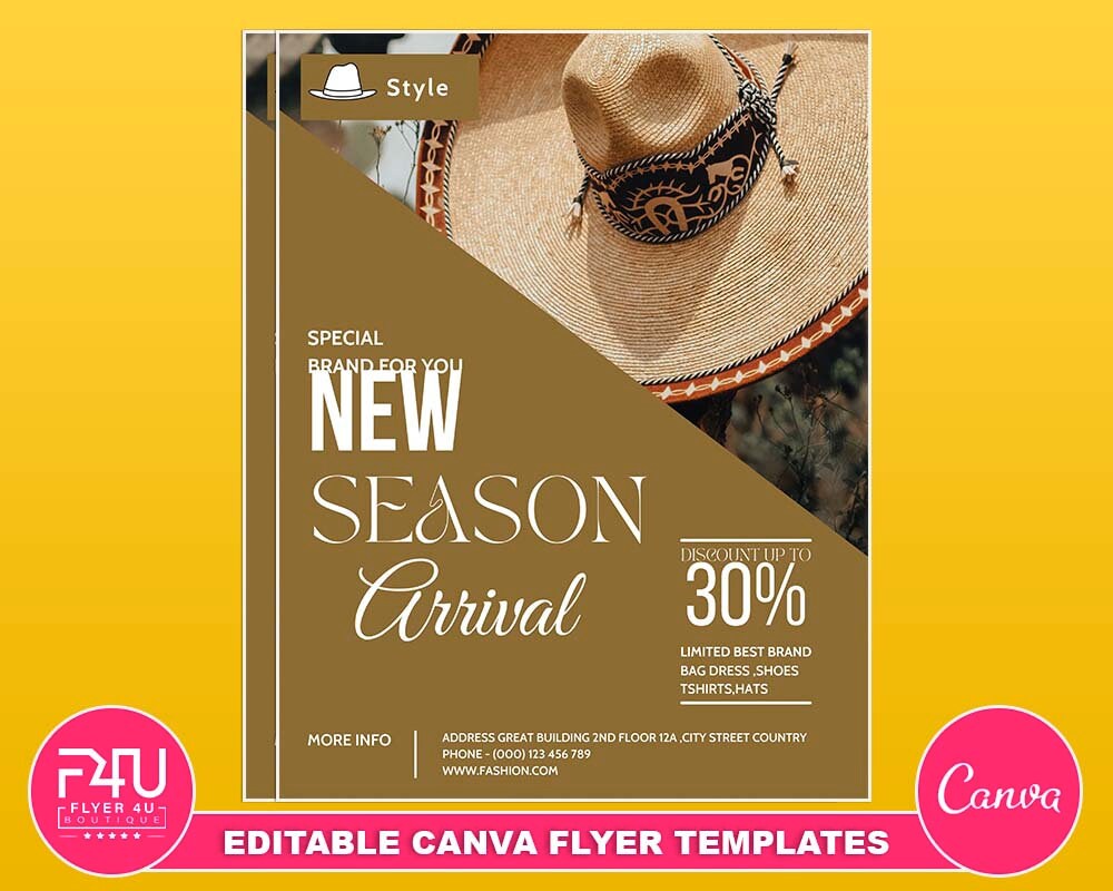 Hat Making Flyer DIY Canva Hat Making Flyer Template 2022 - Etsy