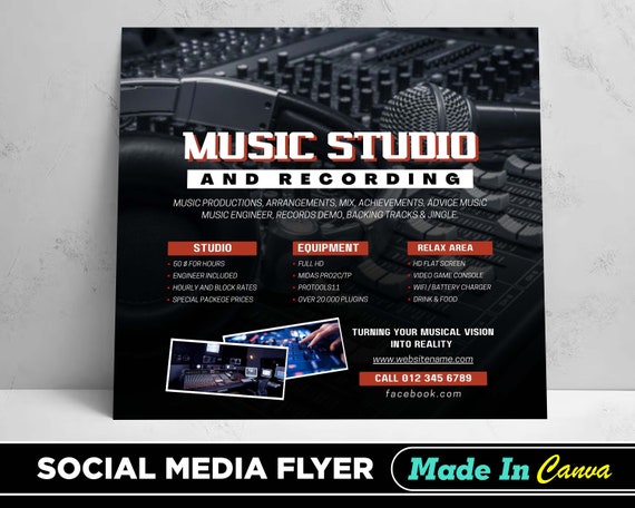 Studio Flyer DIY Canva Studio Flyer Template 2022 Editable - Etsy
