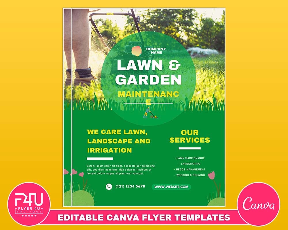 Irrigation Services Flyer, DIY Canva Irrigation Servicesflyer Template ...