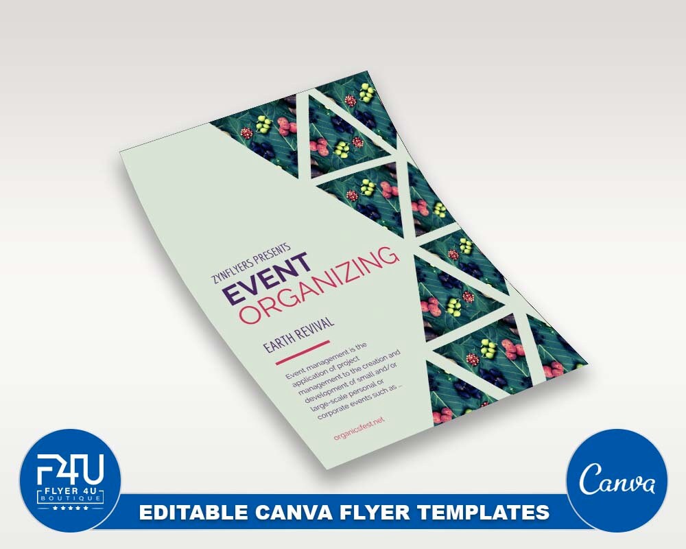 Event Organizing Flyer, DIY Canva Event Organizing Flyer Template 2022 ...