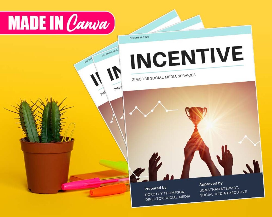 Incentive Flyer, DIY Canva Incentive Templates, Editable Canva US ...