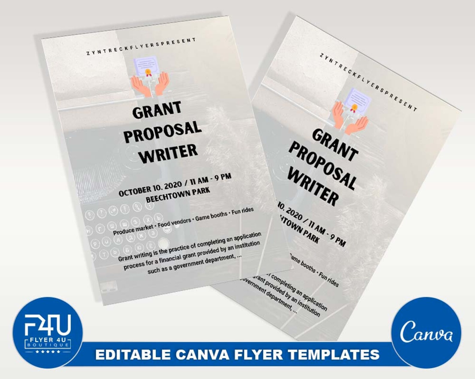 Grant Proposal Writer Flyer DIY Canva Grant Proposal Writer - Etsy