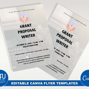 Grant Proposal Writer Flyer DIY Canva Grant Proposal Writer - Etsy