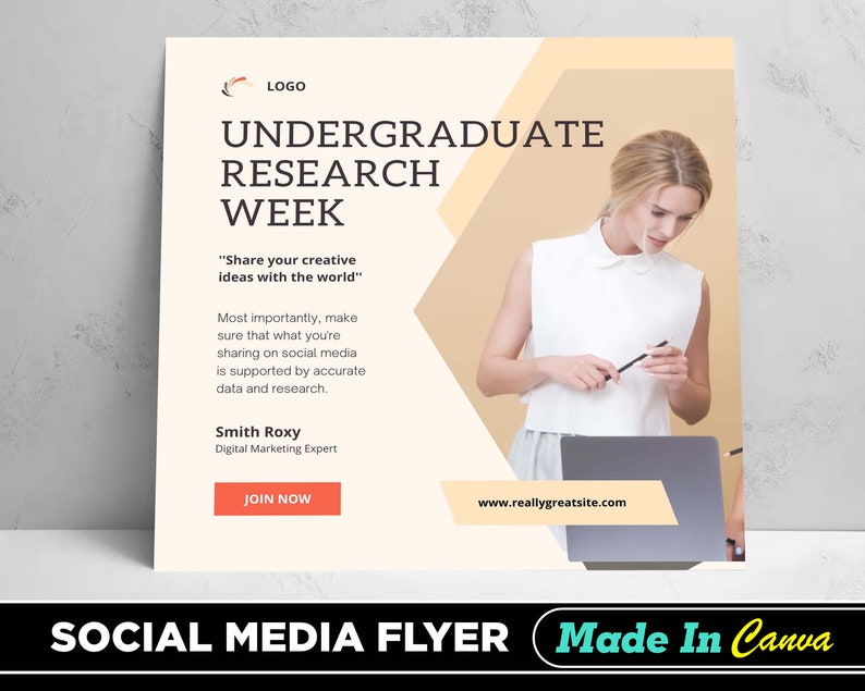 Research Week Flyer DIY Canva Research Week Flyer Template - Etsy