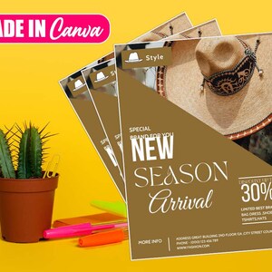 Hat Making Flyer, DIY Canva Hat Making Flyer Template 2022, Editable ...