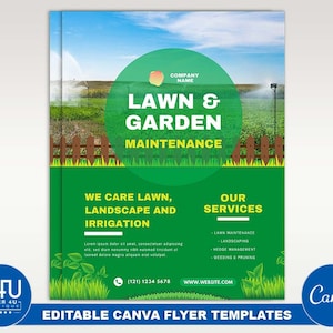 Irrigation Services Flyer DIY Canva Irrigation Servicesflyer - Etsy