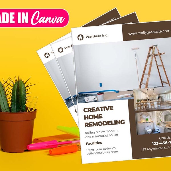 Remodeling Flyer Template - Etsy