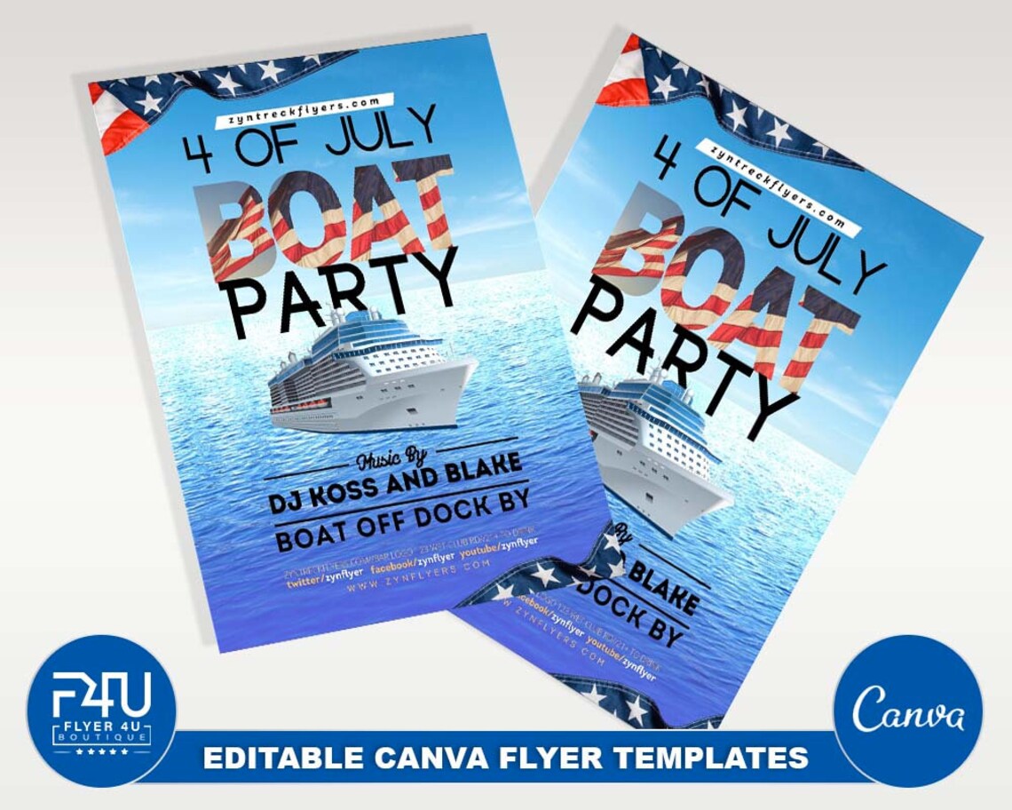 Boat Tour Flyer DIY Canva Boat Tour Flyer Template 2022 - Etsy