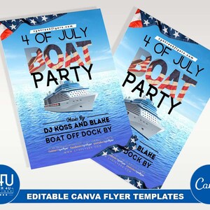 Boat Tour Flyer DIY Canva Boat Tour Flyer Template 2022 - Etsy
