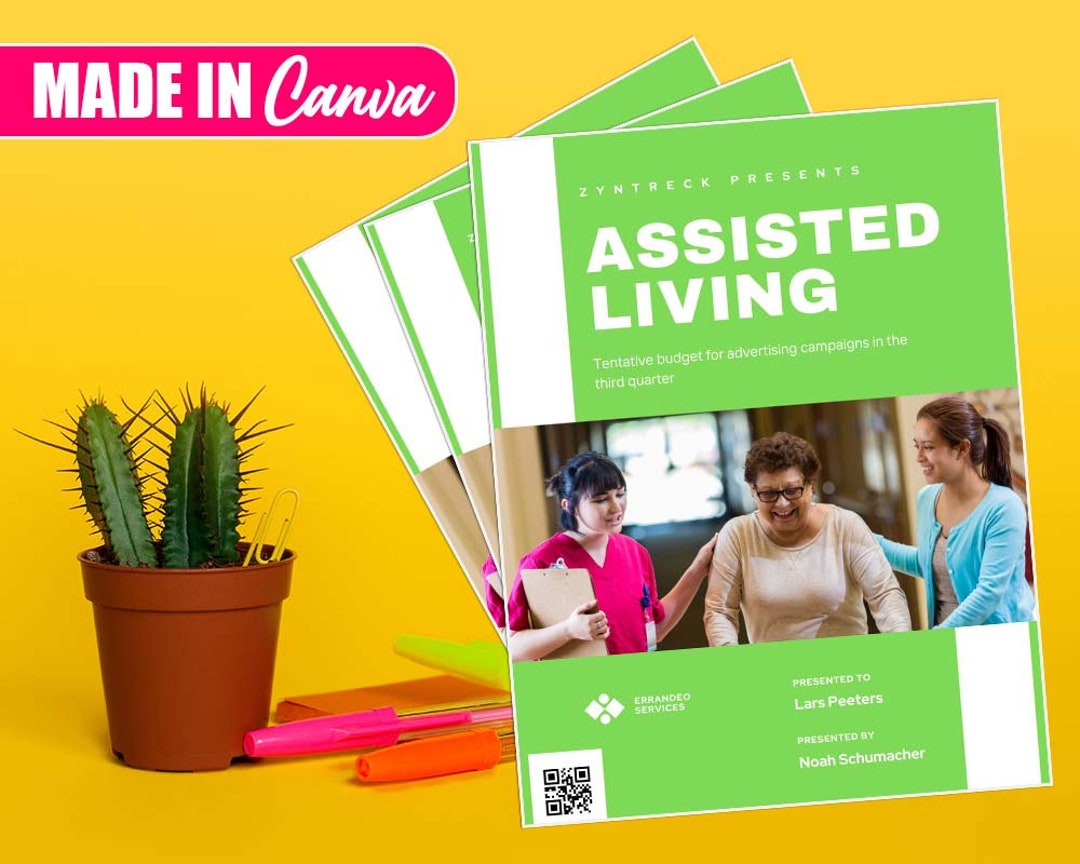 Assisted Living Flyer, DIY Canva Assisted Living Flyer, Editable Canva ...