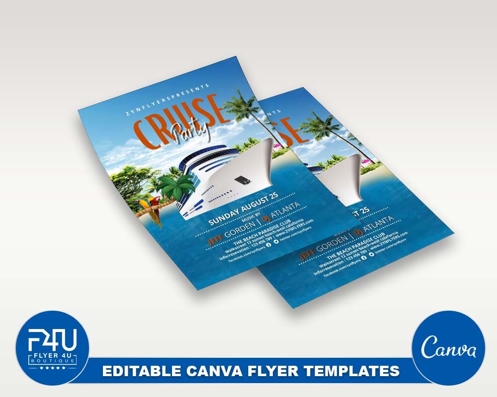 Boat Tour Flyer DIY Canva Boat Tour Flyer Template 2022 - Etsy
