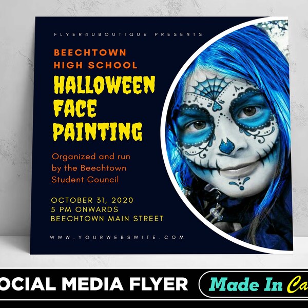 Face Painting Flyer - Etsy