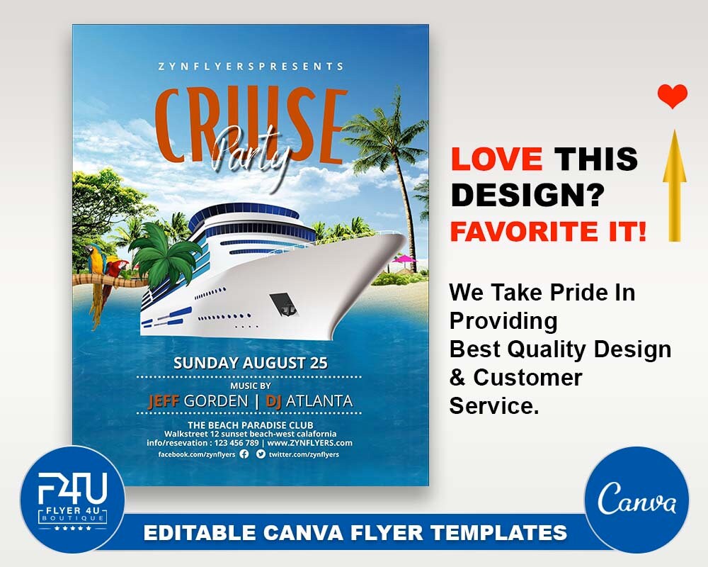 Boat Tour Flyer DIY Canva Boat Tour Flyer Template 2022 - Etsy