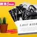 Last Ride Flyer, DIY Canva Last Ride Flyer Template, Editable Canva US ...