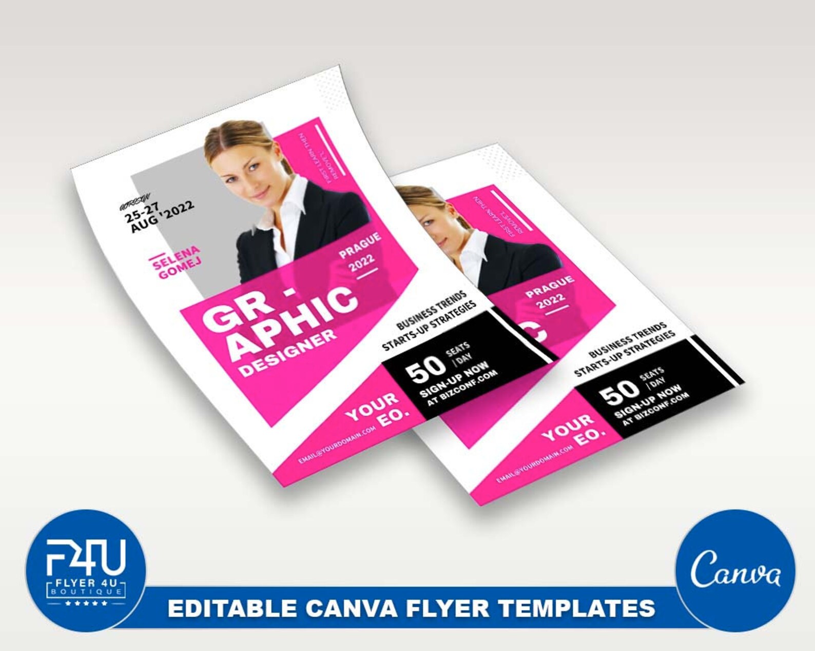 Graphic Design Flyer DIY Canva Graphic Design Flyer Template - Etsy