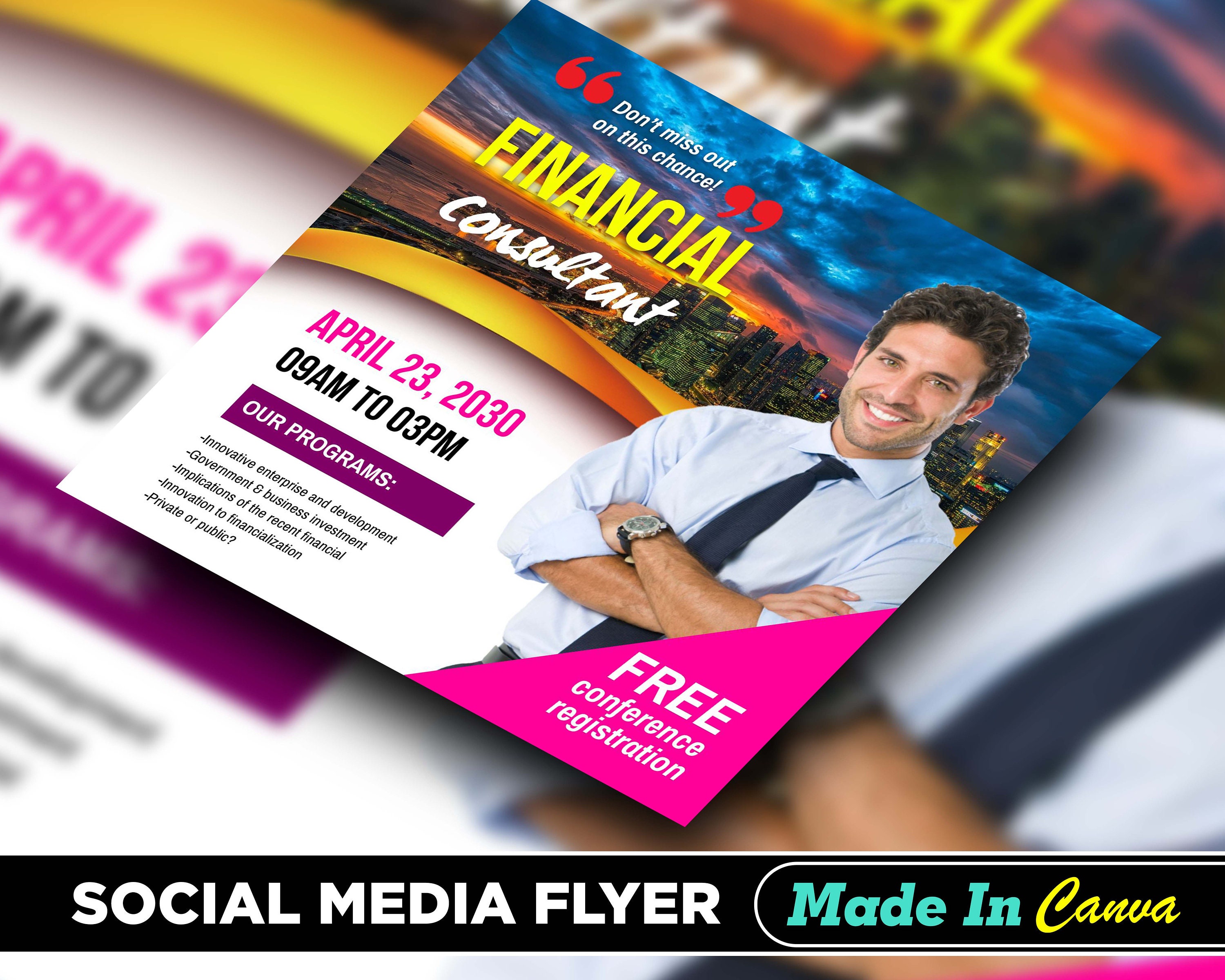 Financial Aid Consultant Flyer , DIY Canva Financial Aid Consultant ...