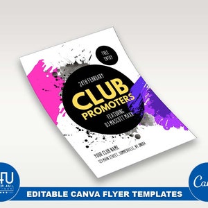 Club Promoters Flyer DIY Canva Club Promoters Flyer Template - Etsy