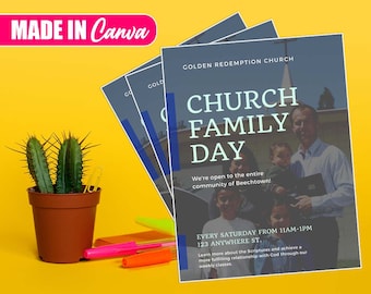 Family and Friends Day Church Flyer - Etsy