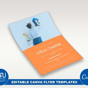 Office Cleaning Flyer DIY Canva Office Cleaning Flyer - Etsy