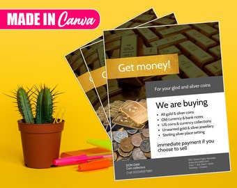 Coin Flyer Template - Etsy