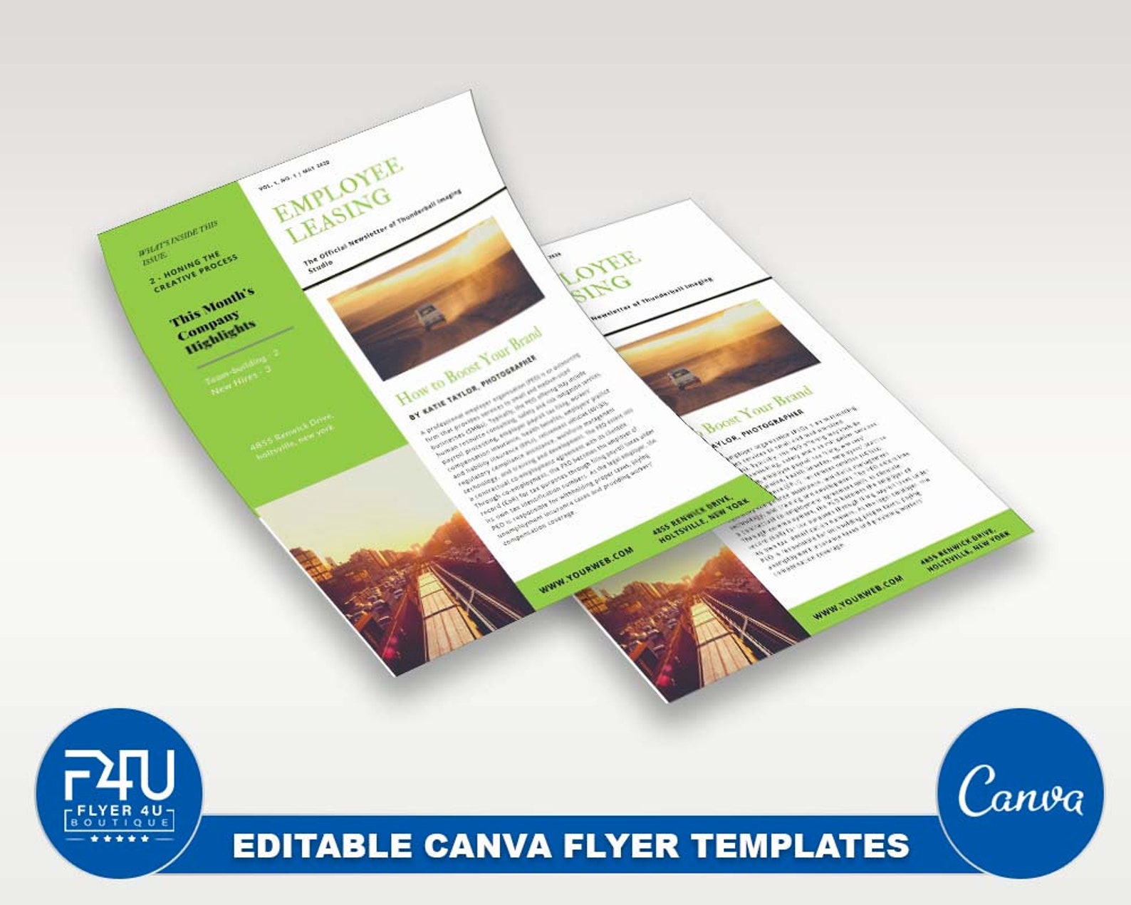Employee Leasing Flyer, DIY Canva Employee Leasing Flyer Template 2022 ...