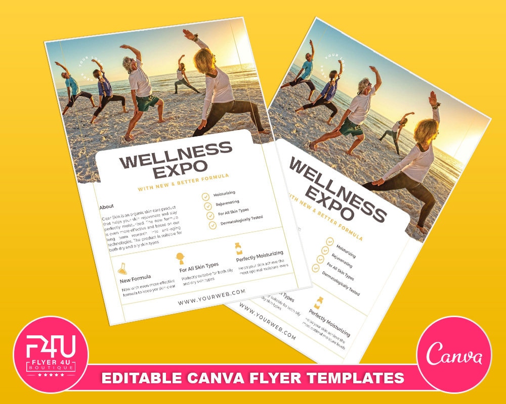 Wellness Expo Flyer, DIY Canva Wellness Expo Flyer Template 2022 ...
