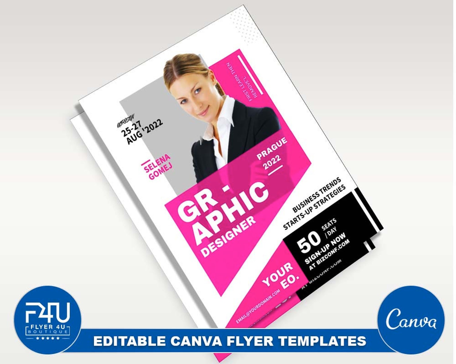 Graphic Design Flyer, DIY Canva Graphic Design Flyer Template 2022 ...