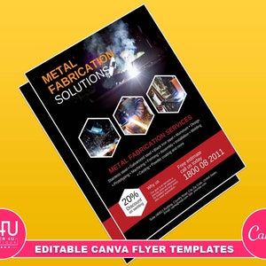 Metal Work Service Flyer, DIY Canva Metal Work Service Flyer 2022 ...