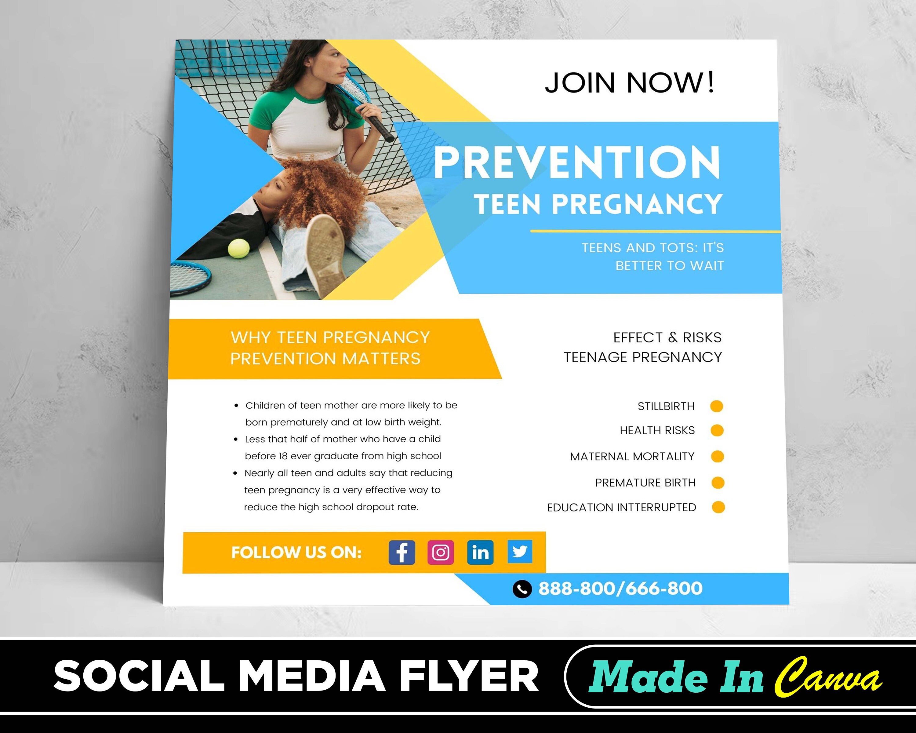 Pregnancy Services Flyer, DIY Canva Pregnancy Services Flyer Template ...