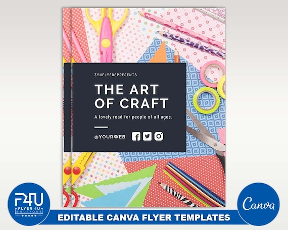 Craft Class Flyer DIY Canva Craft Class Flyer Template 2022 - Etsy