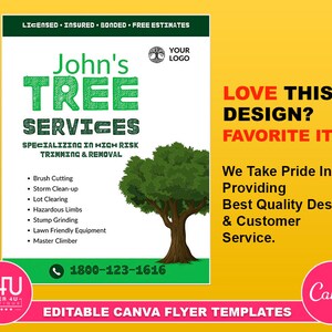 Tree Service Flyer, DIY Canva Tree Service Flyer Template 2022 ...